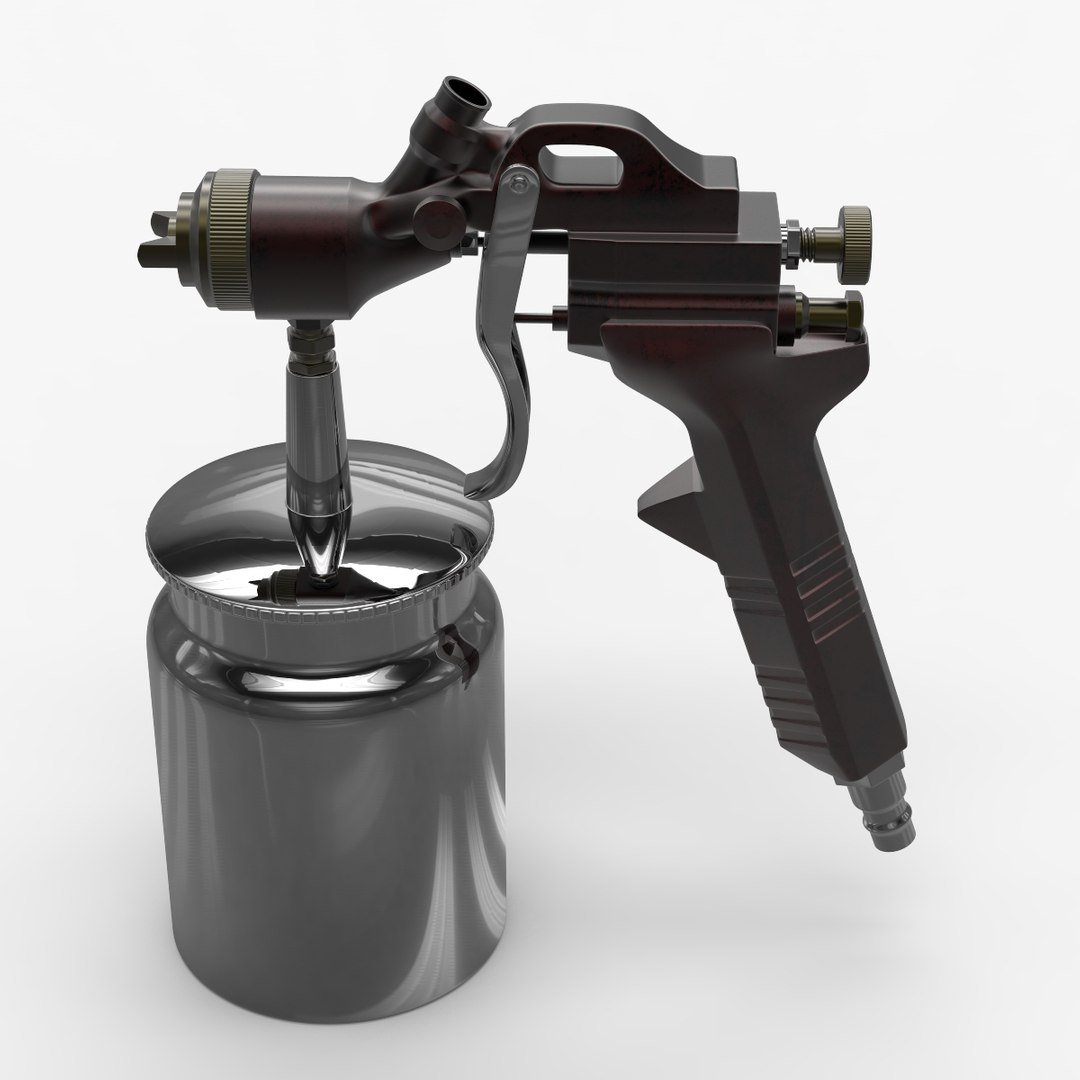 3D model pressure spray gun v2 - TurboSquid 1248691