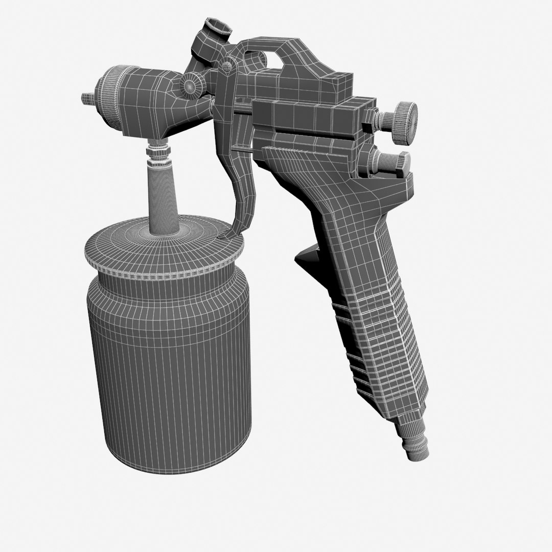 3D model pressure spray gun v2 - TurboSquid 1248691