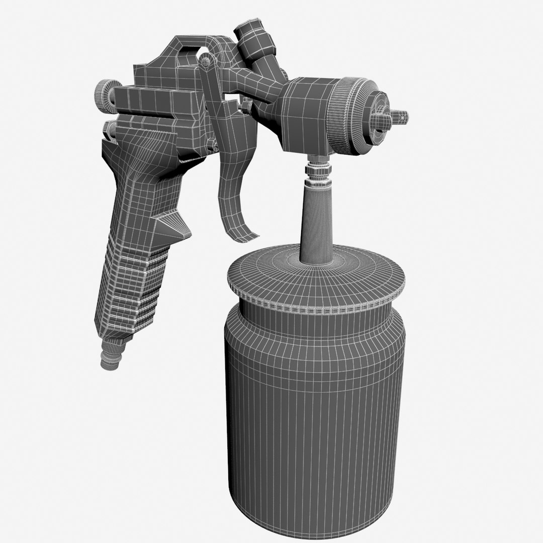 3D model pressure spray gun v2 - TurboSquid 1248691