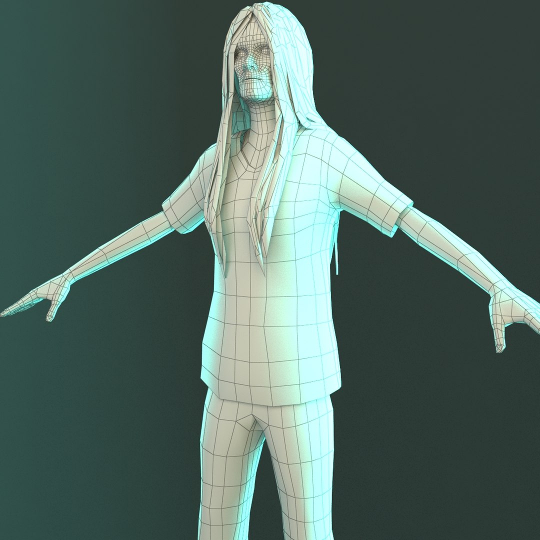 Female Zombie 3D Model - TurboSquid 1415365