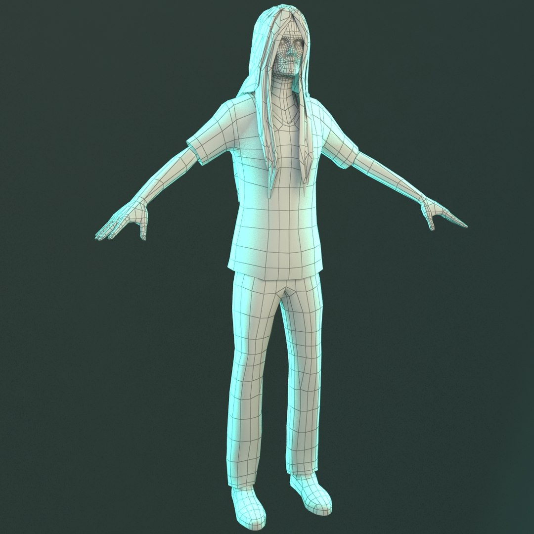 Female Zombie 3D Model - TurboSquid 1415365