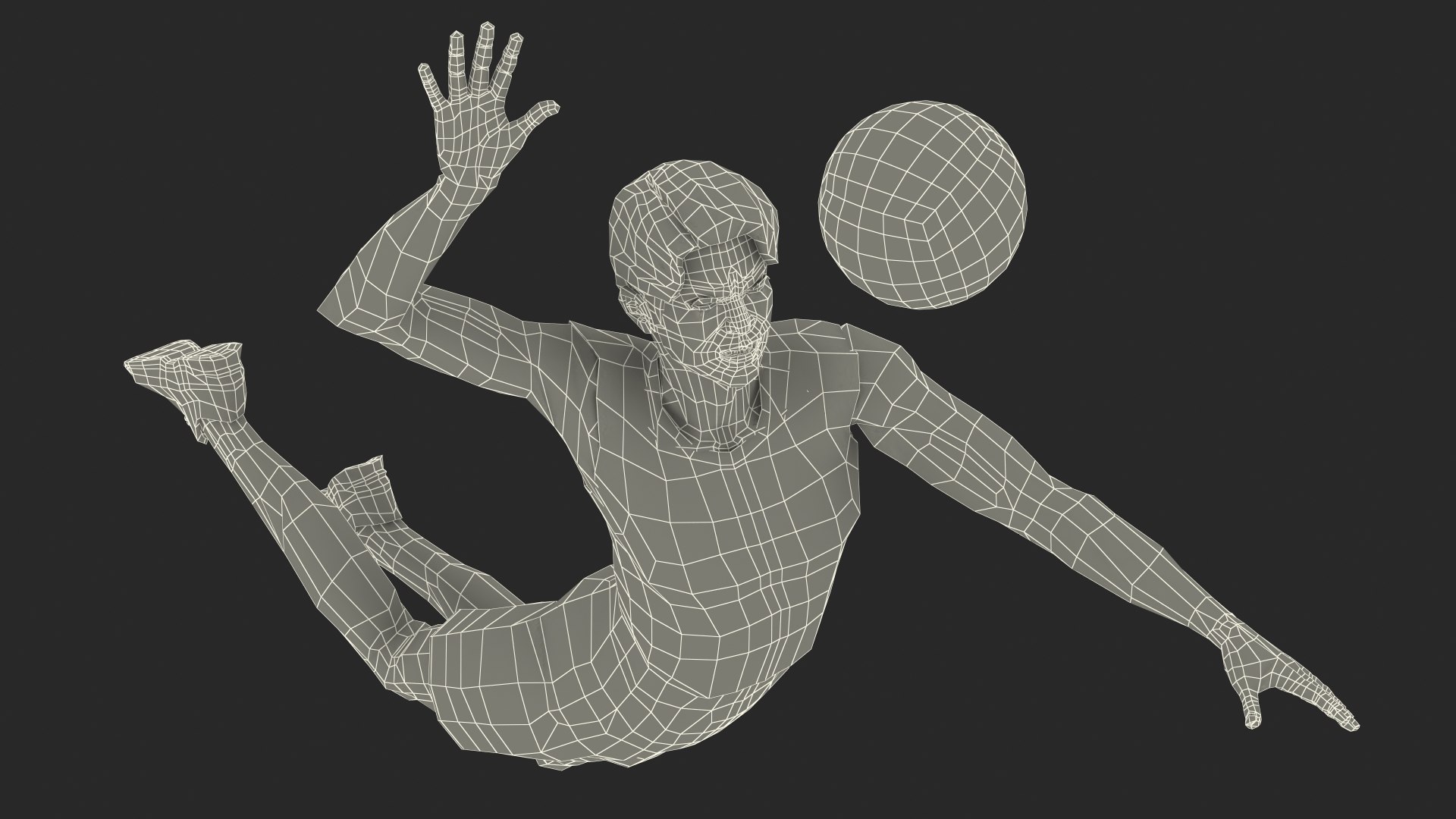 Chinese Volleyball Player With Ball 3D model - TurboSquid 1868473