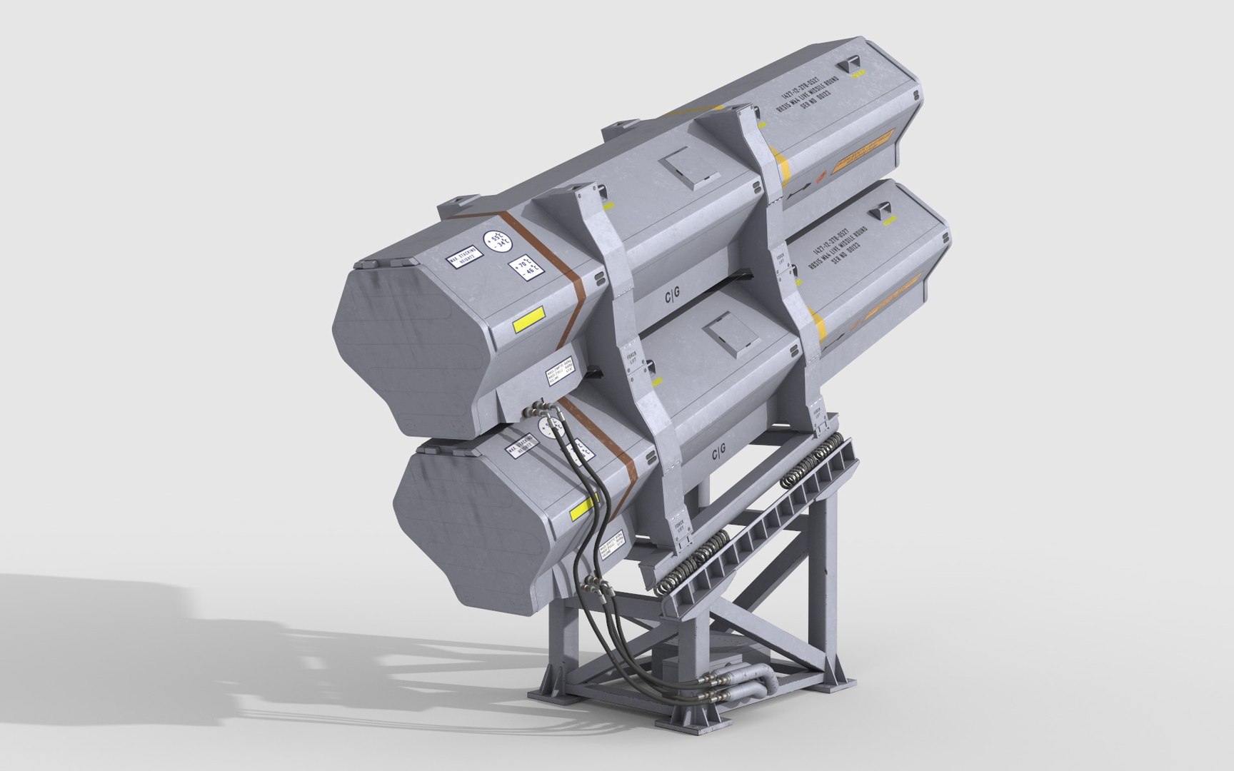 3D RBS15 Mk4 MISSSILES LAUNCHER1 Model - TurboSquid 2191790
