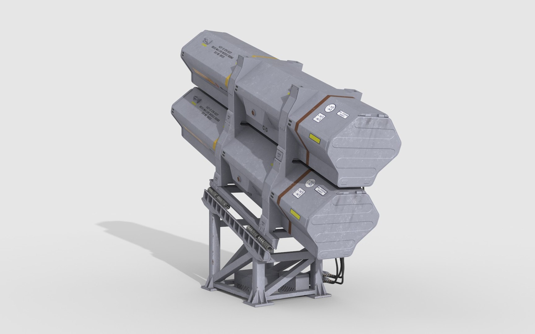 3D RBS15 Mk4 MISSSILES LAUNCHER1 Model - TurboSquid 2191790