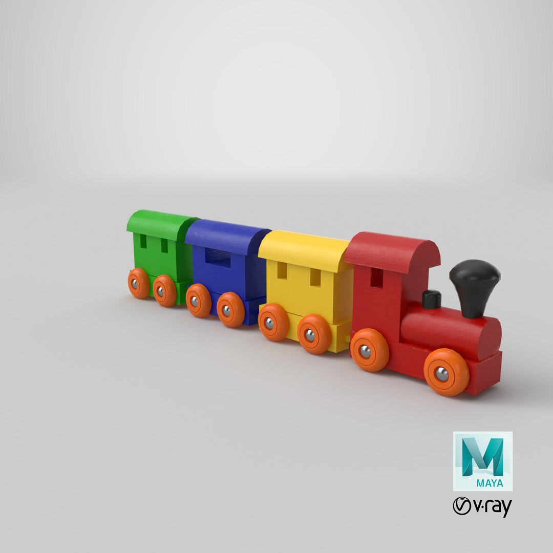 3D Toy Train Model - TurboSquid 1375630