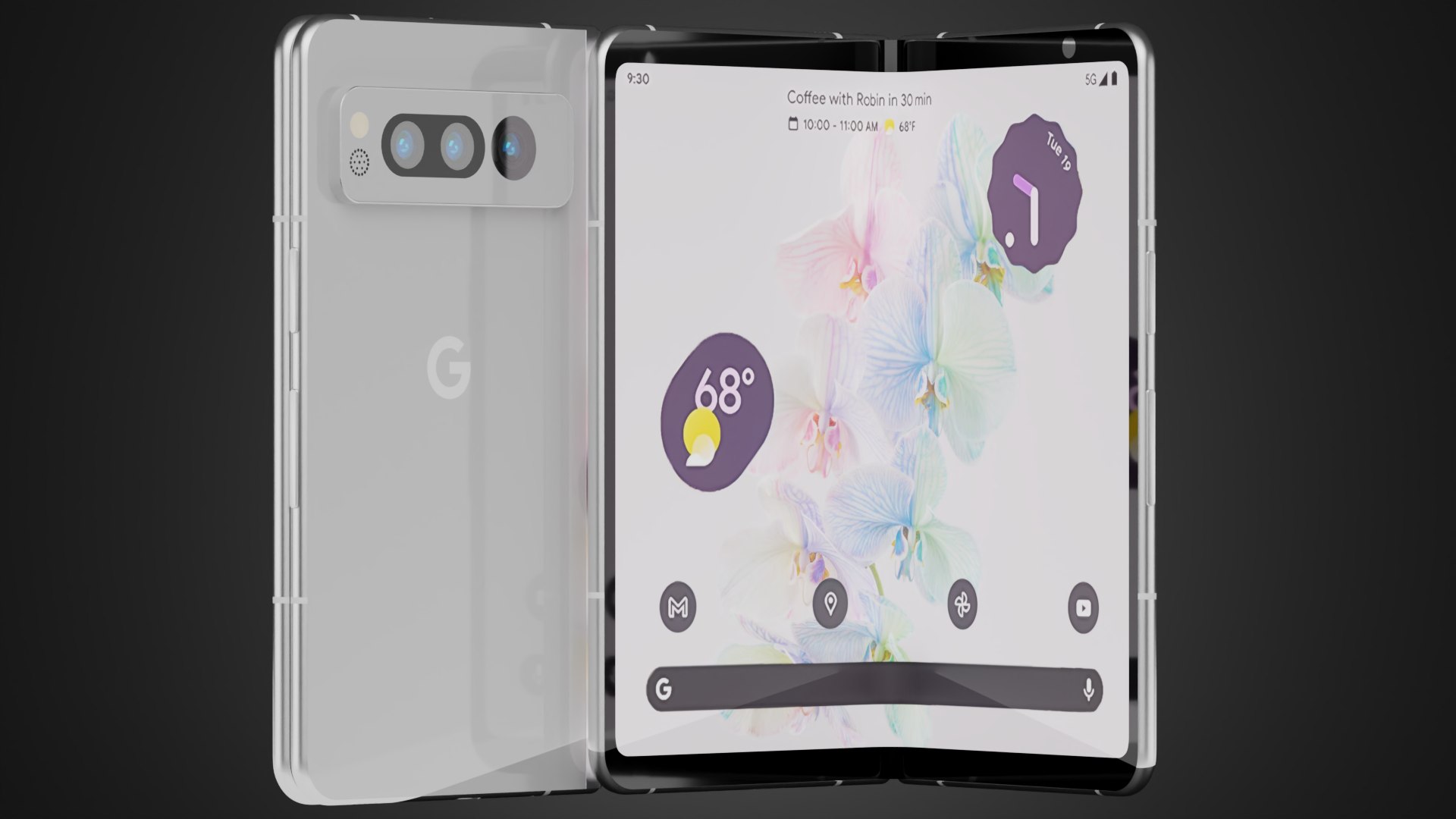 Google Pixel Fold Model - TurboSquid 2036531