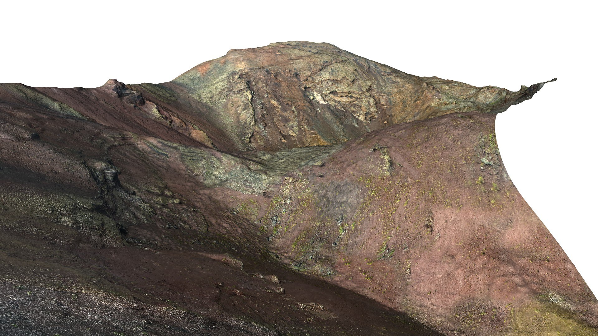 Volcano Crater Scan Hd 3d Max