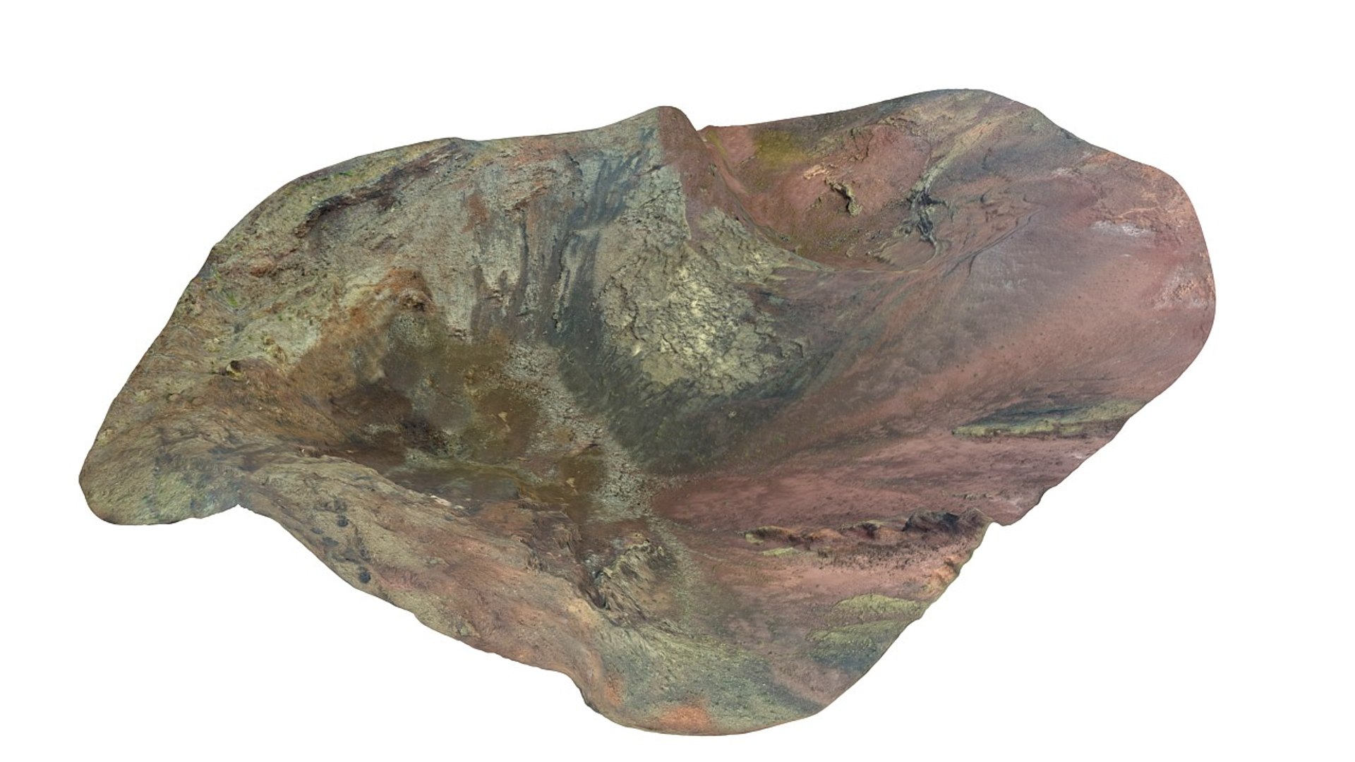 Volcano Crater Scan Hd 3d Max