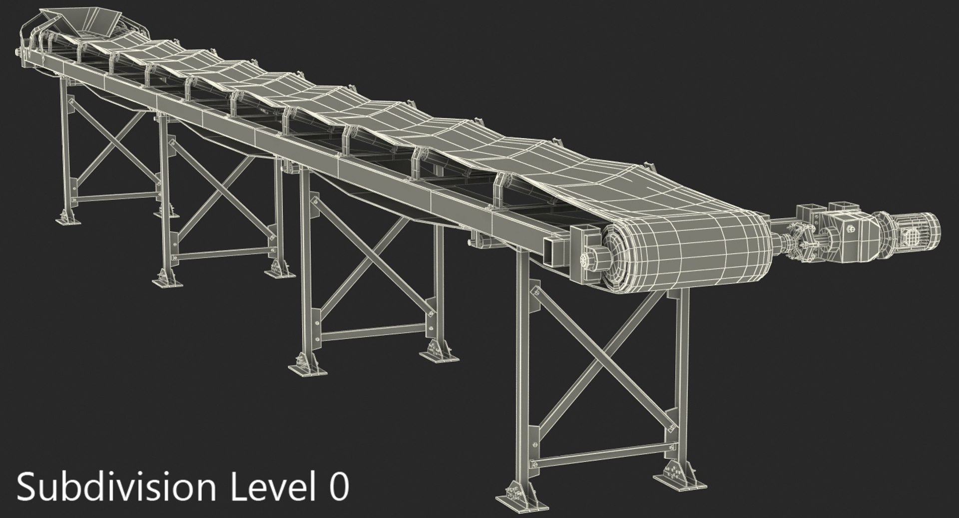 3D Industrial Belt Conveyor - TurboSquid 1284682
