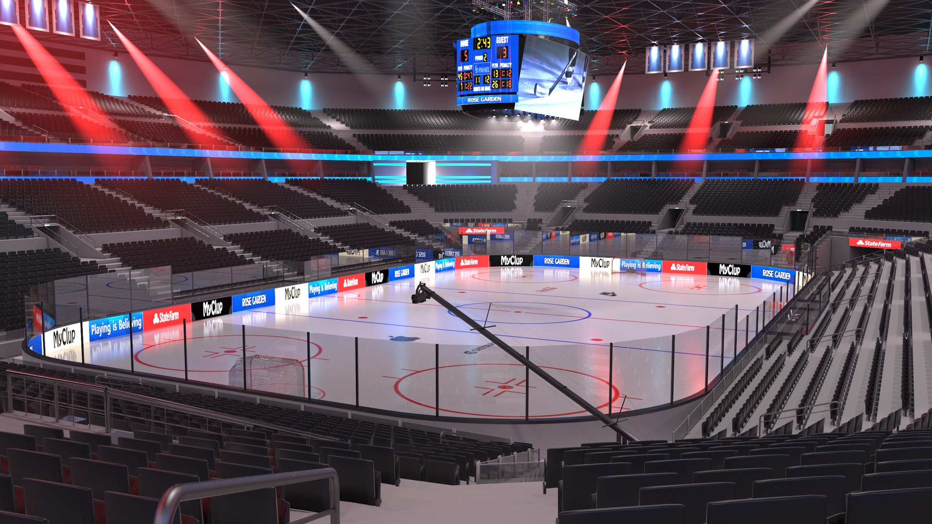 3D Hockey Arena Model - TurboSquid 1549927