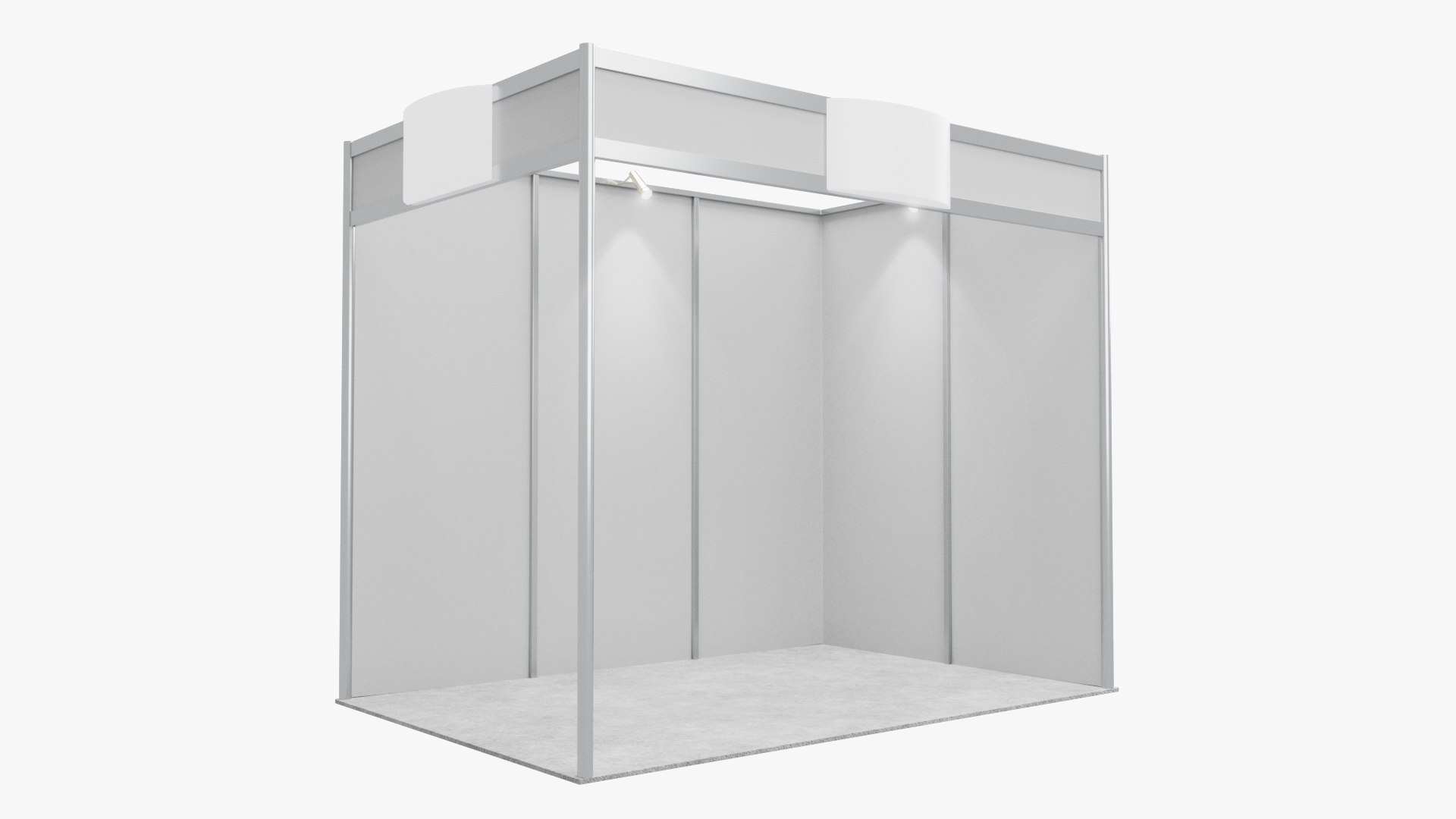 3D Exhibition Stand 3X2 - TurboSquid 2214238