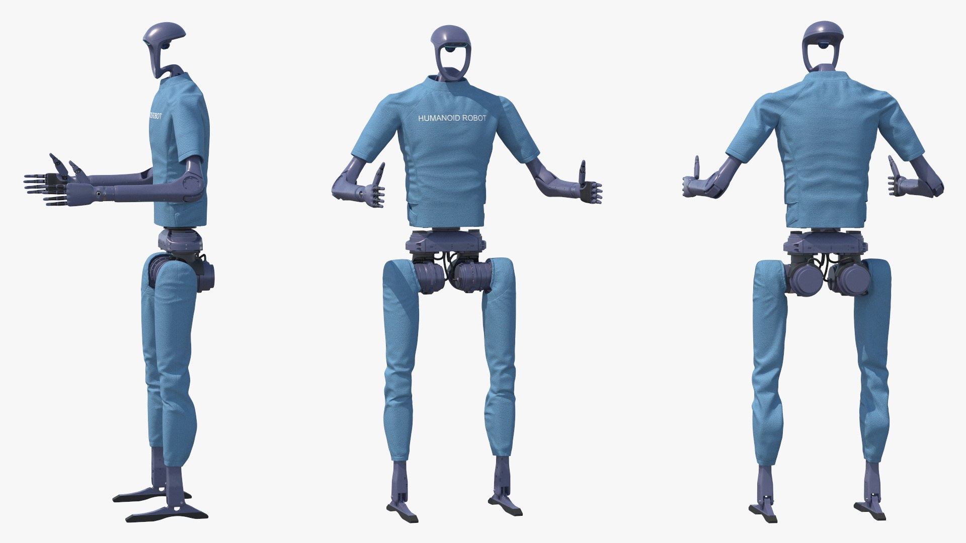 3D Humanoid Robot With Dexterous Hands Rigged - TurboSquid 2329722