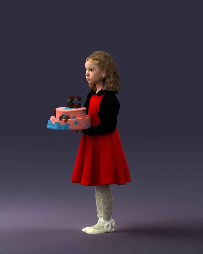Girl Cake Model - TurboSquid 1516512