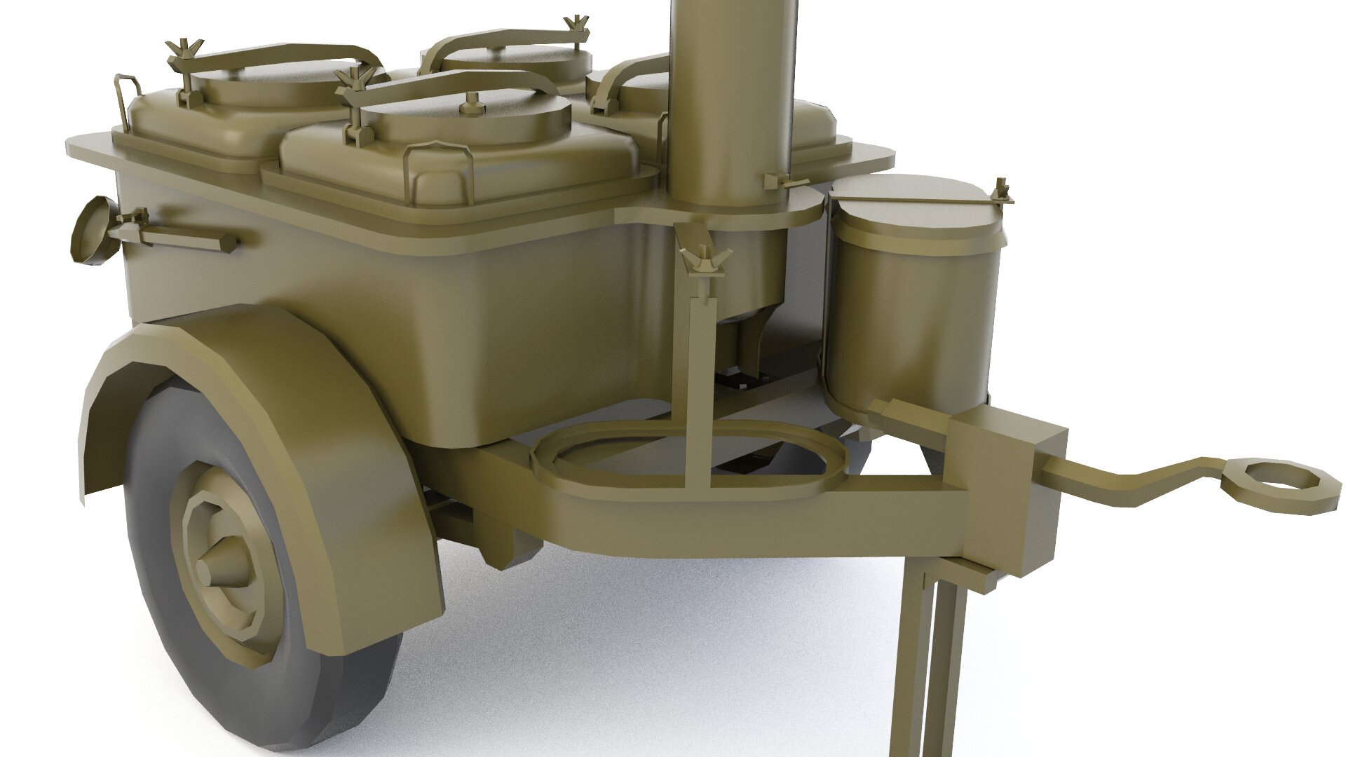3D Mobile Kitchen Military - TurboSquid 1525798