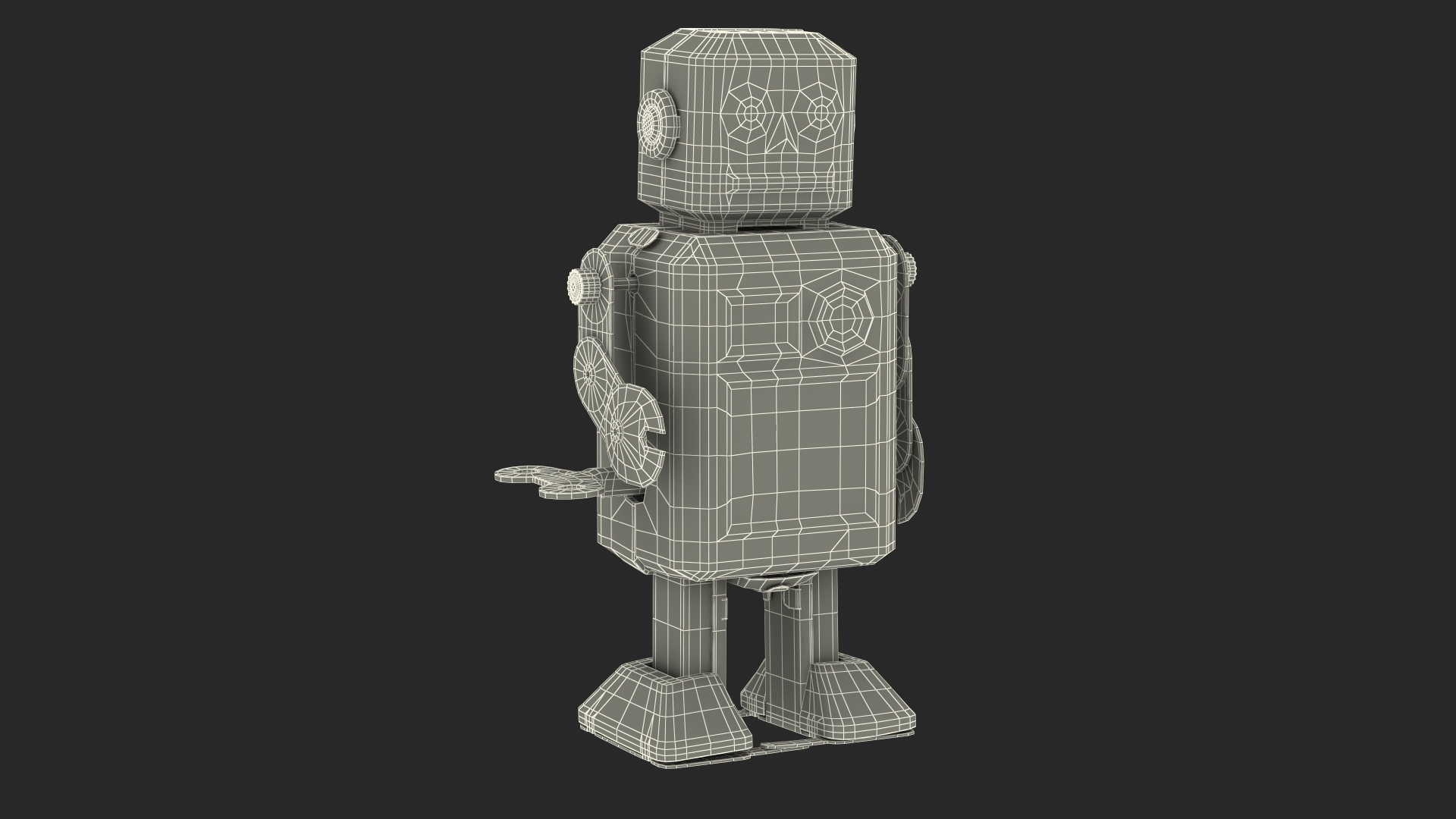Tin Toy Retro Robot 3d Model Turbosquid 1848968