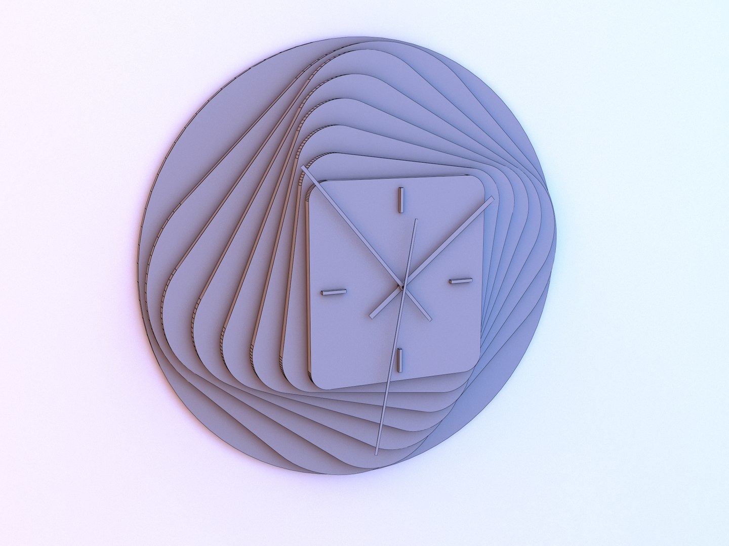 3D Parametric Wood Clock 3D Model - TurboSquid 1735817