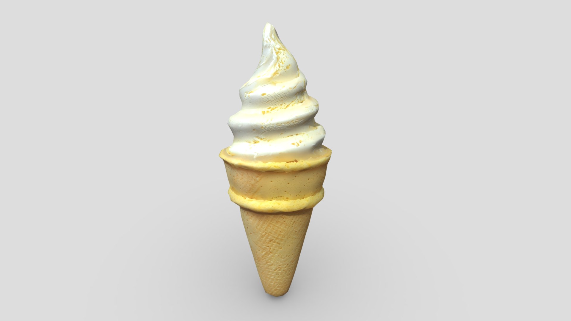 3D Ice Cream Cone Model - TurboSquid 2250358