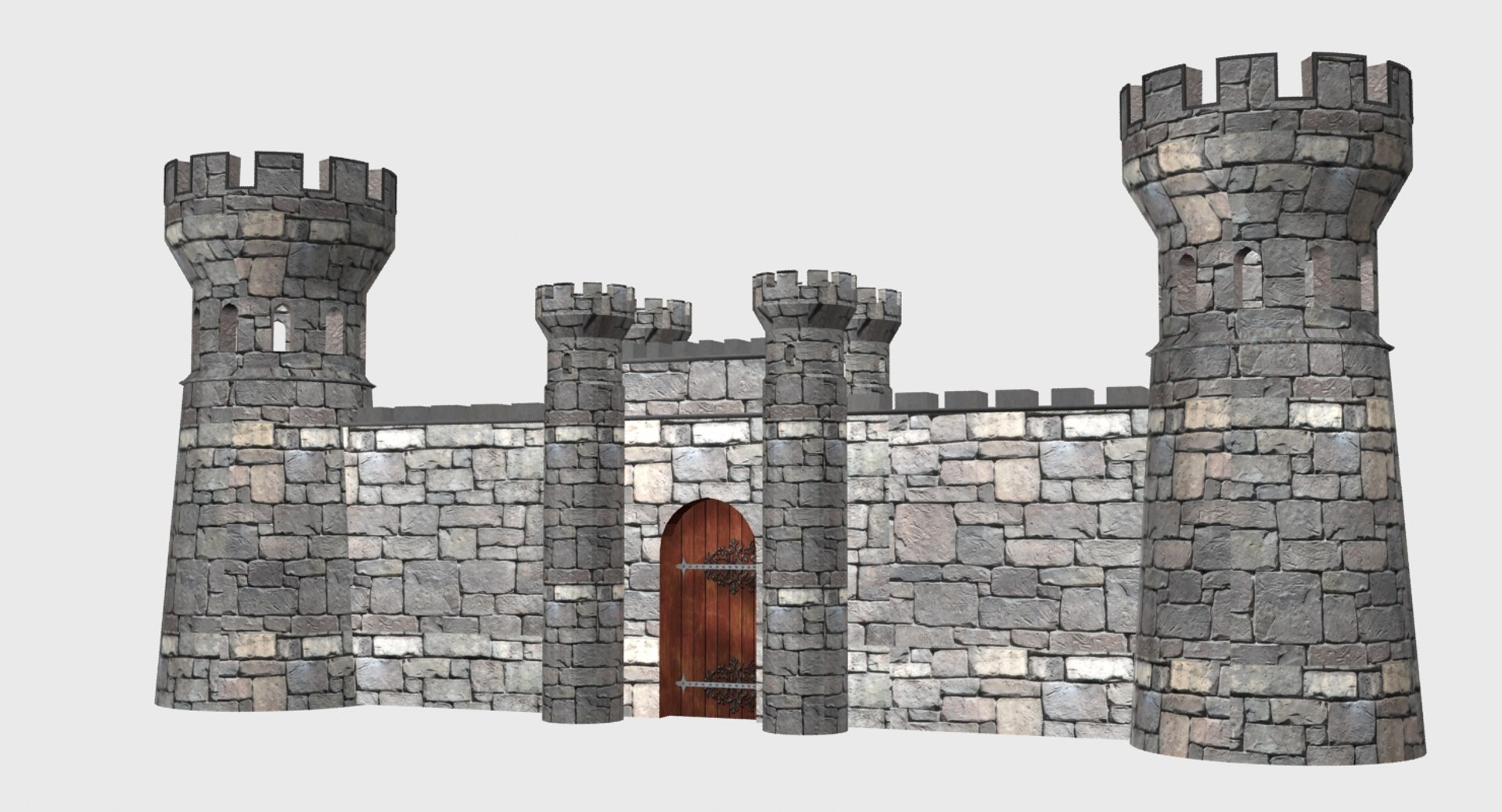 Castle Gate 3D Model - TurboSquid 1414166