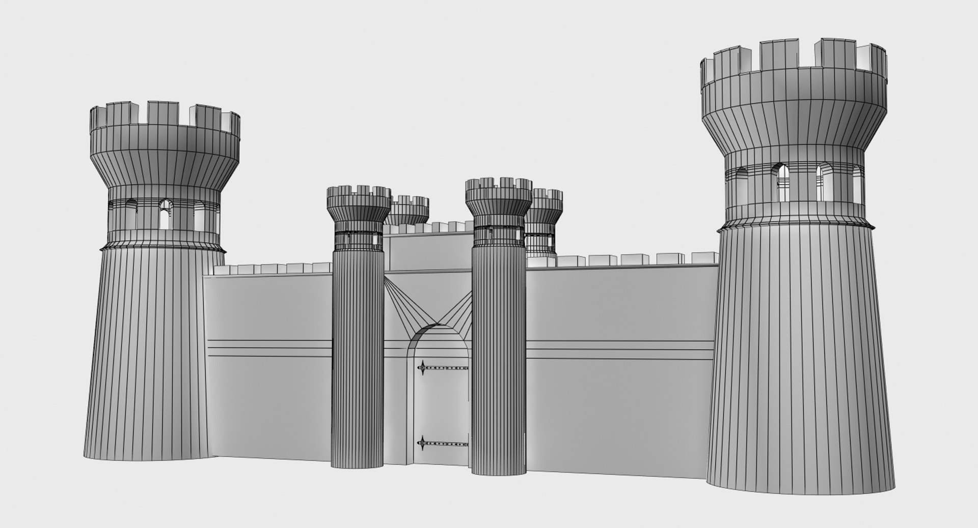 Castle Gate 3D Model - TurboSquid 1414166
