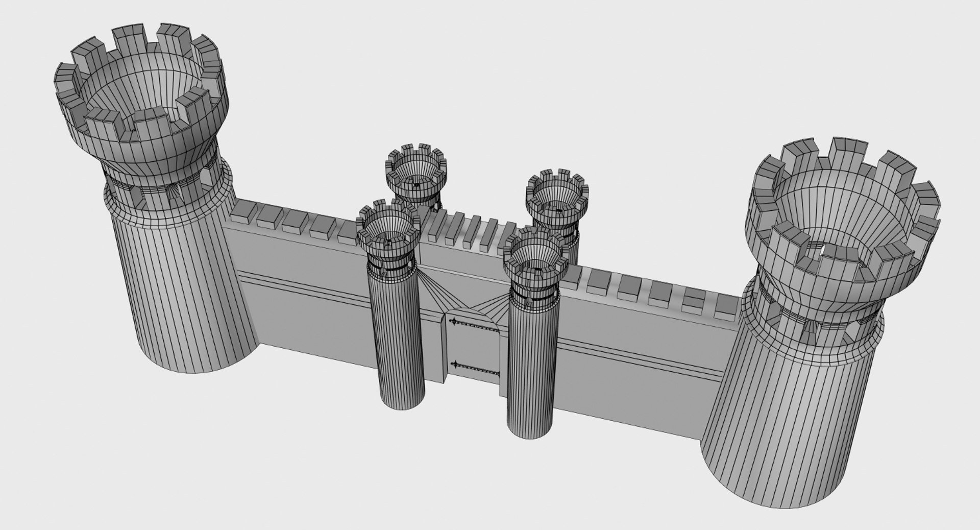 Castle Gate 3D Model - TurboSquid 1414166
