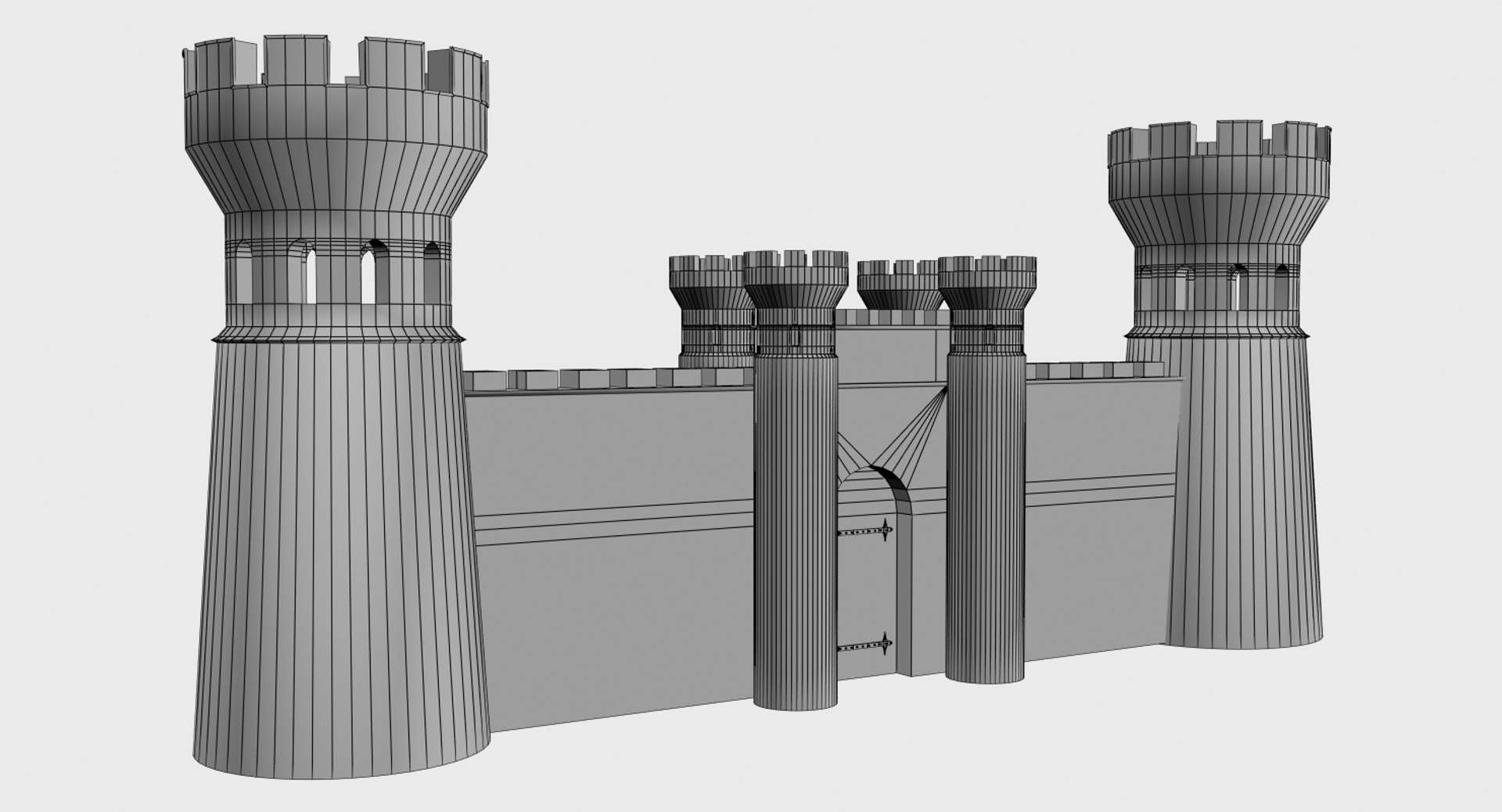 Castle Gate 3D Model - TurboSquid 1414166