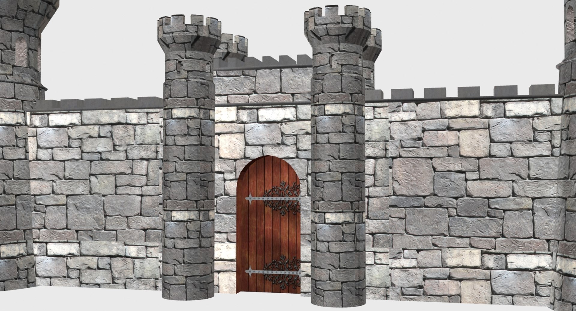 Castle Gate 3D Model - TurboSquid 1414166