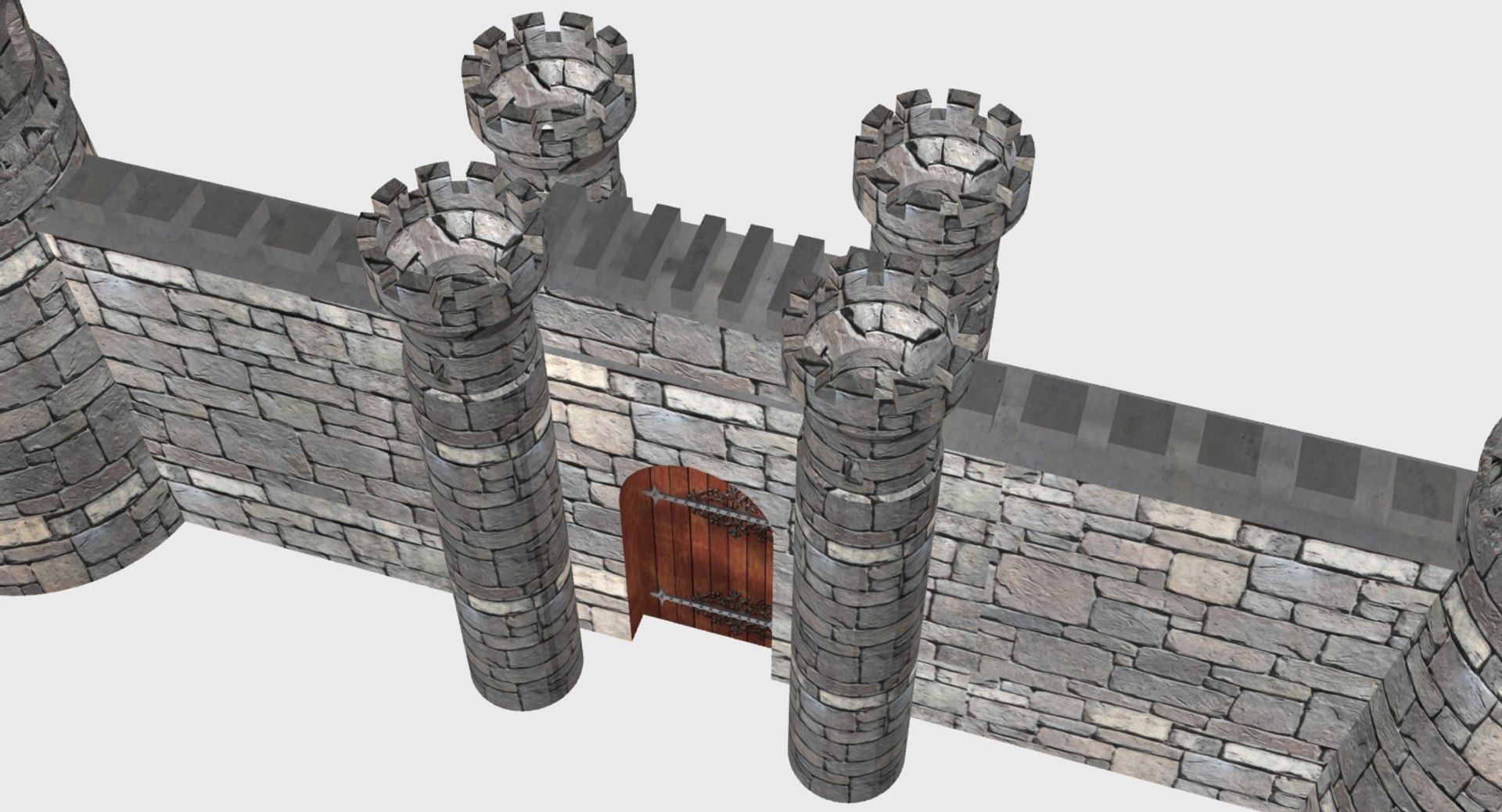 Castle Gate 3D Model - TurboSquid 1414166