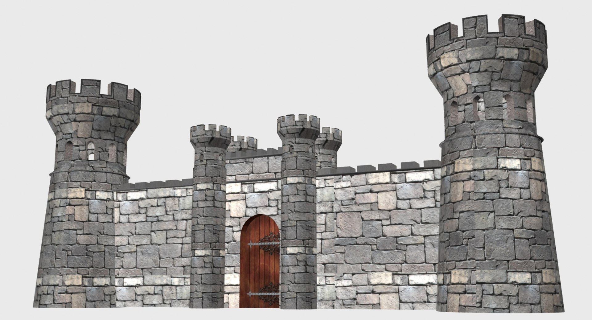 Castle Gate 3D Model - TurboSquid 1414166