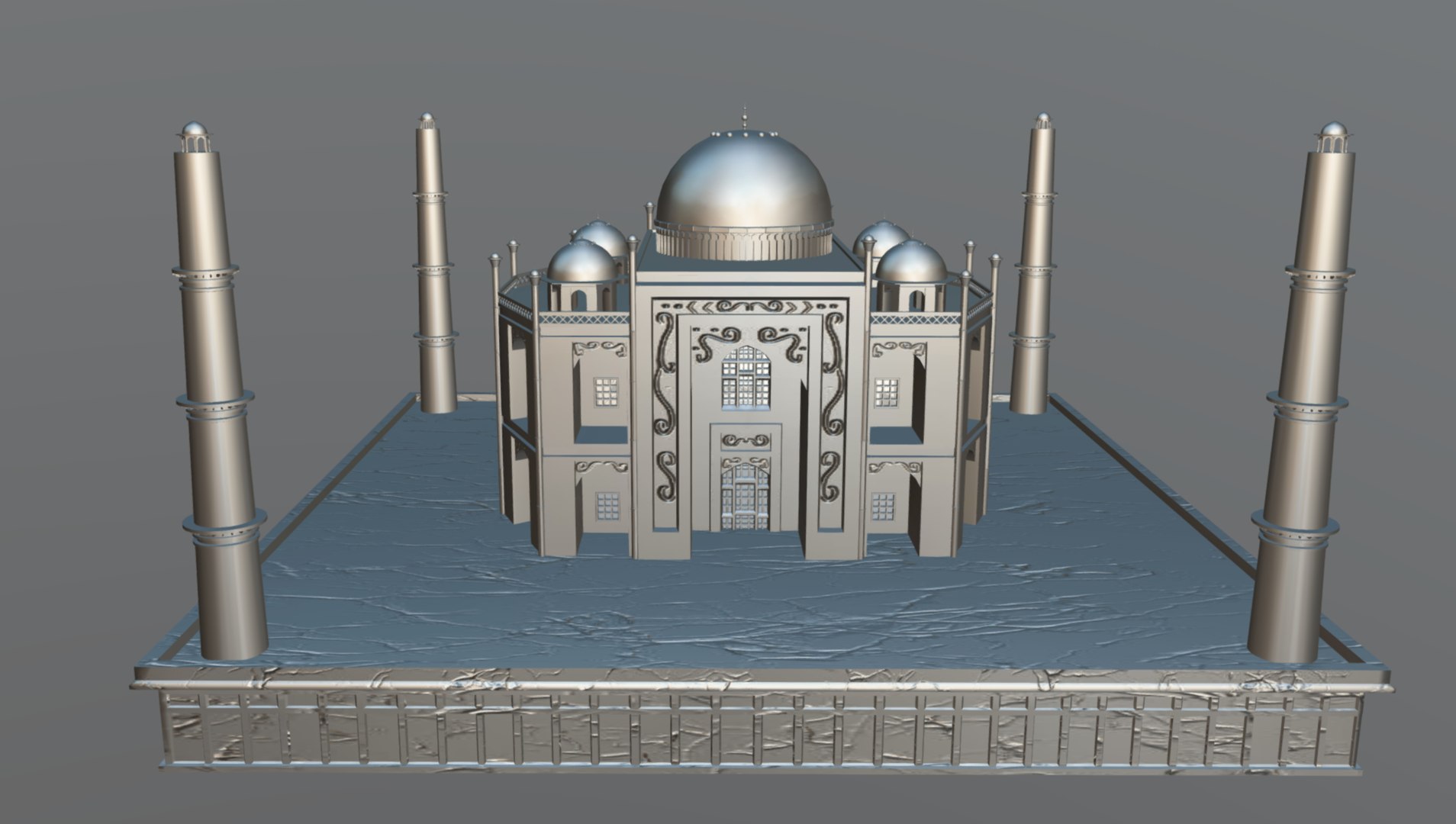 3D Model Taj Mahal - TurboSquid 2422013