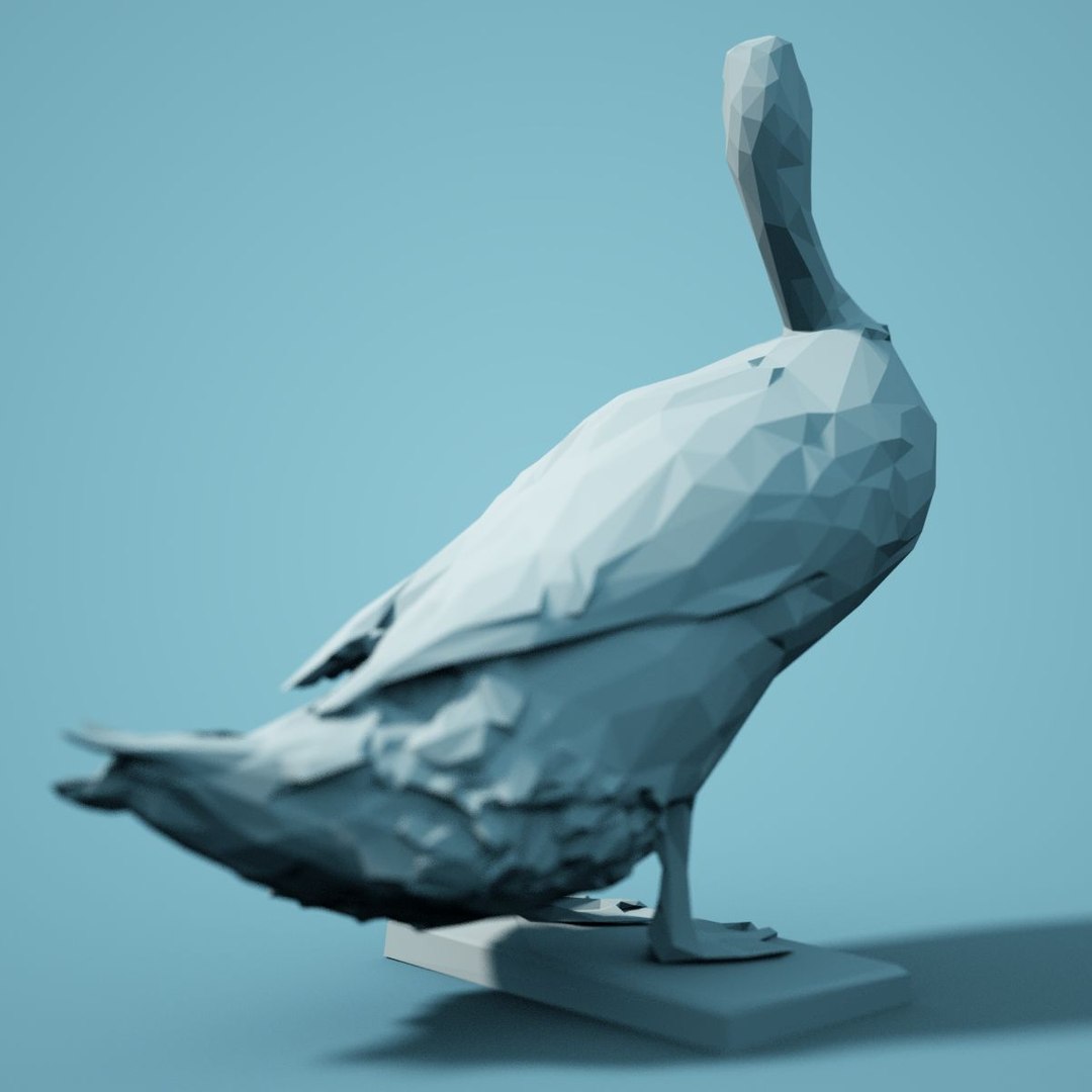 3D Bird Realistic Faceted - TurboSquid 1162392
