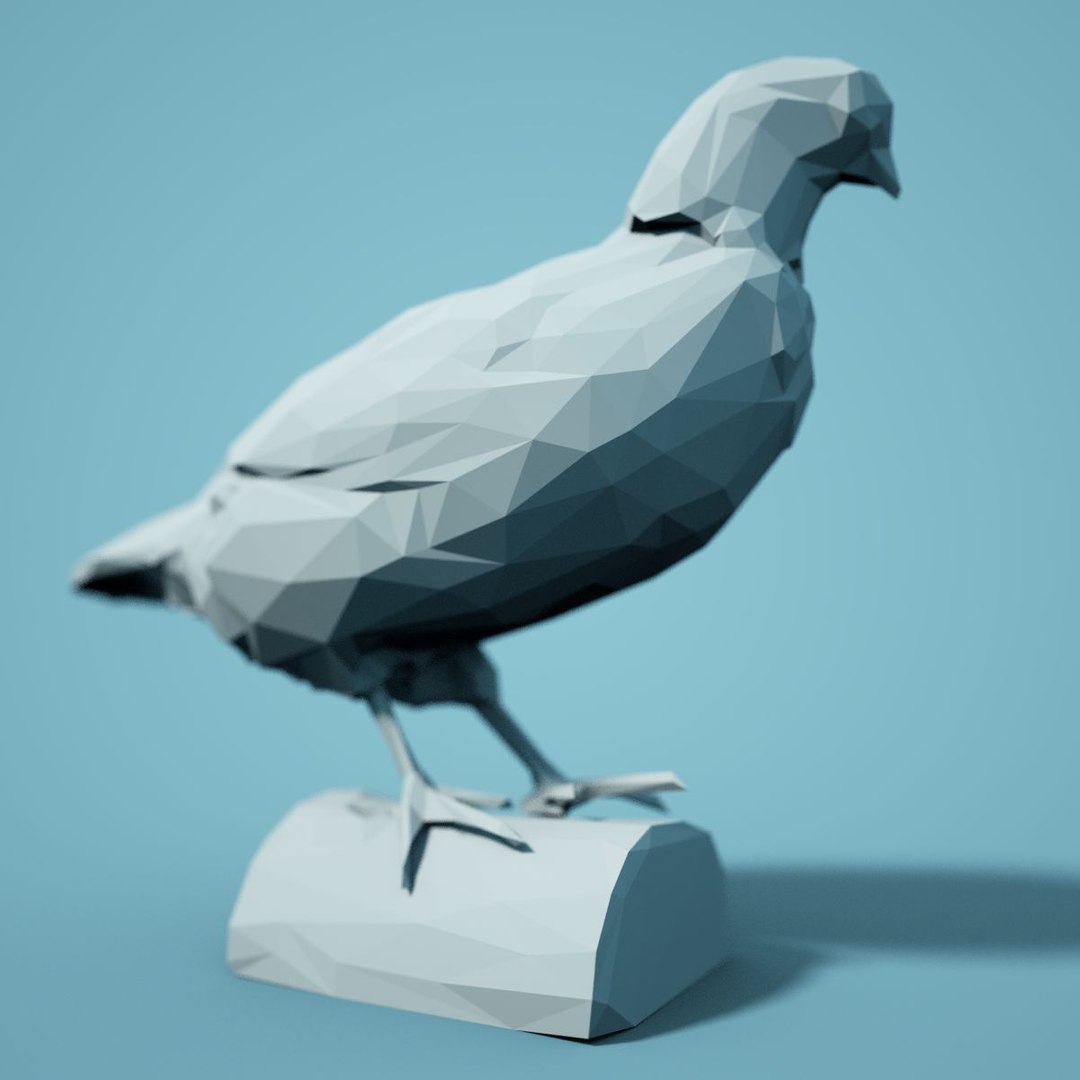 3D Bird Realistic Faceted - TurboSquid 1162392