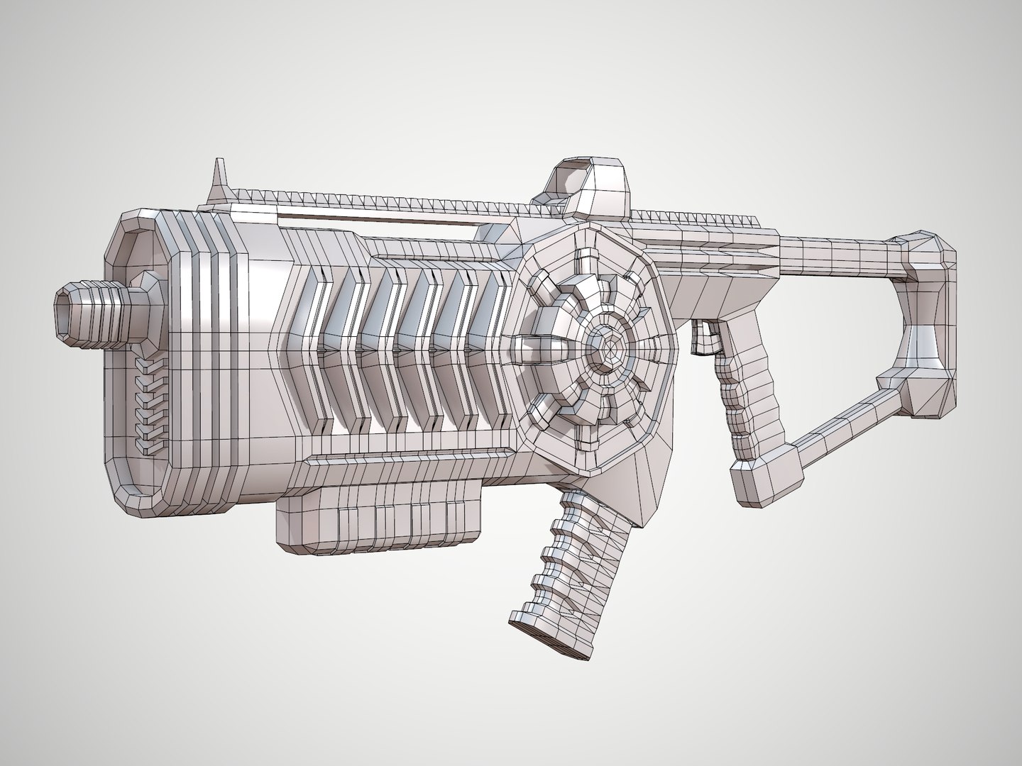 3D Blender Futuristic Rifle 4 - TurboSquid 1223148