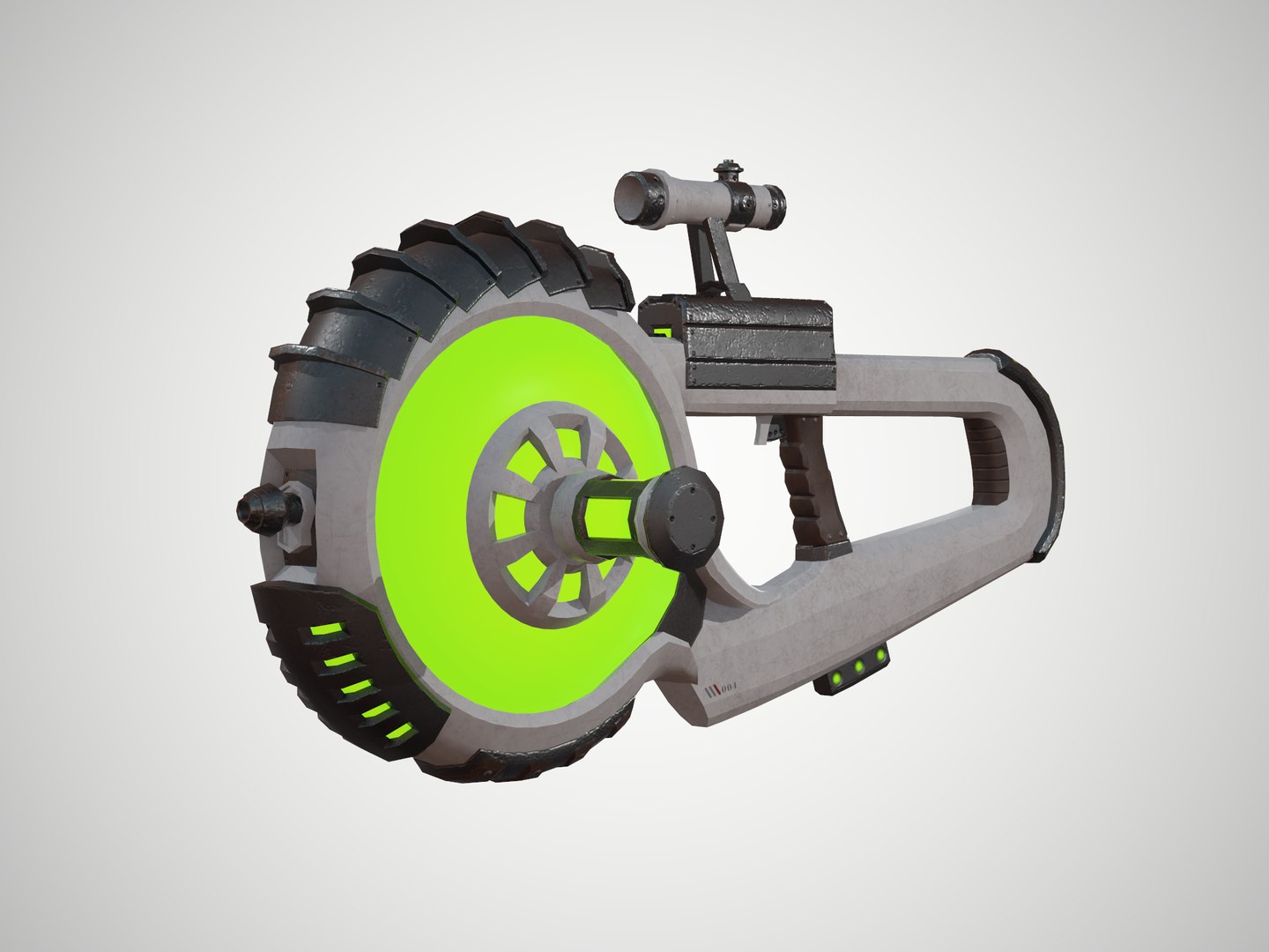 3D Blender Futuristic Rifle 4 - TurboSquid 1223148