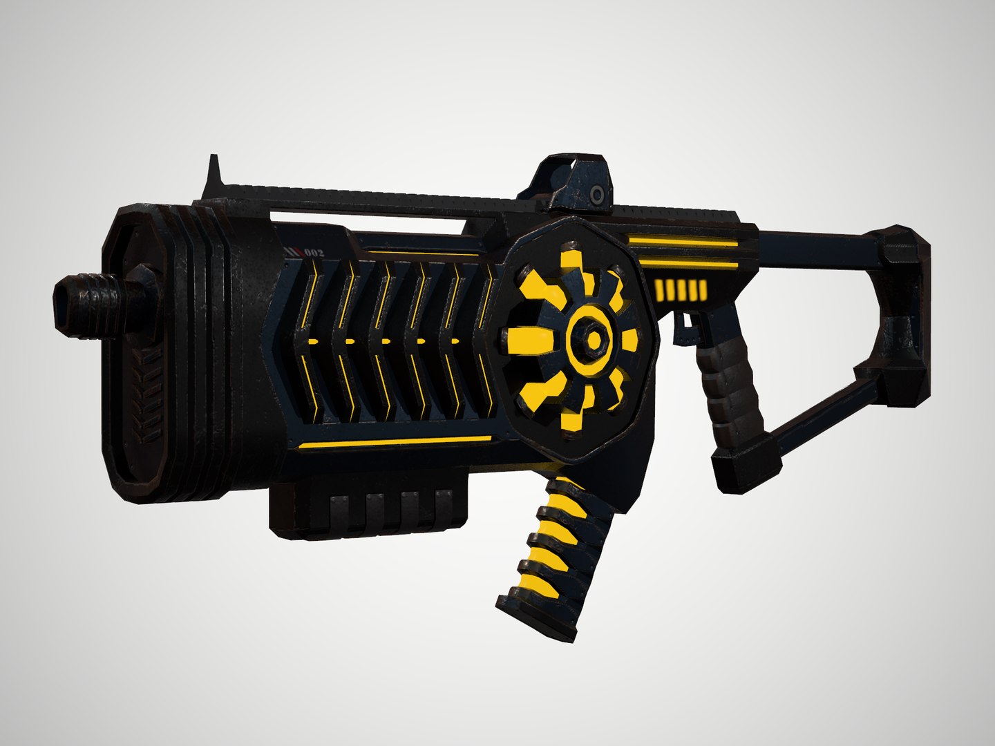 3D Blender Futuristic Rifle 4 - TurboSquid 1223148