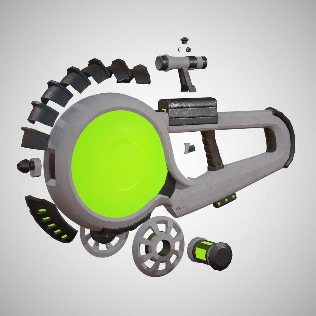 3D Blender Futuristic Rifle 4 - TurboSquid 1223148