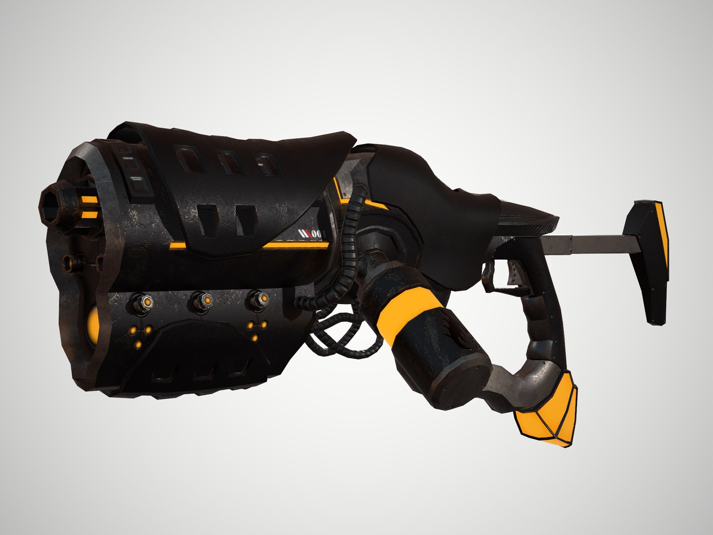3D Blender Futuristic Rifle 4 - TurboSquid 1223148