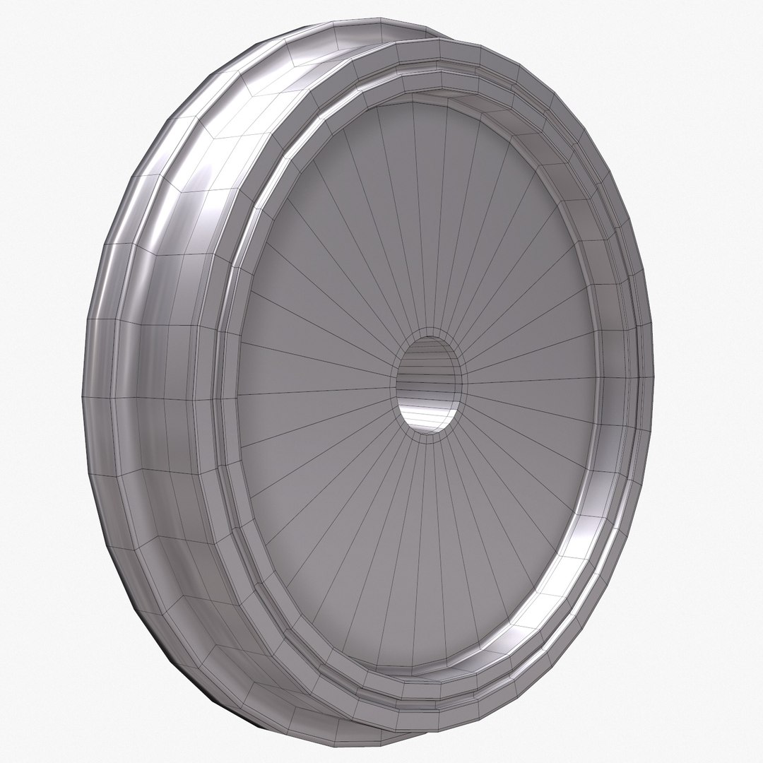 Train Wheel 3d Obj