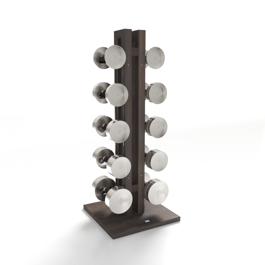Free 3D Paragon Studio Luxury Gym Equipment - Vertical Dumbbell Rack 5 ...