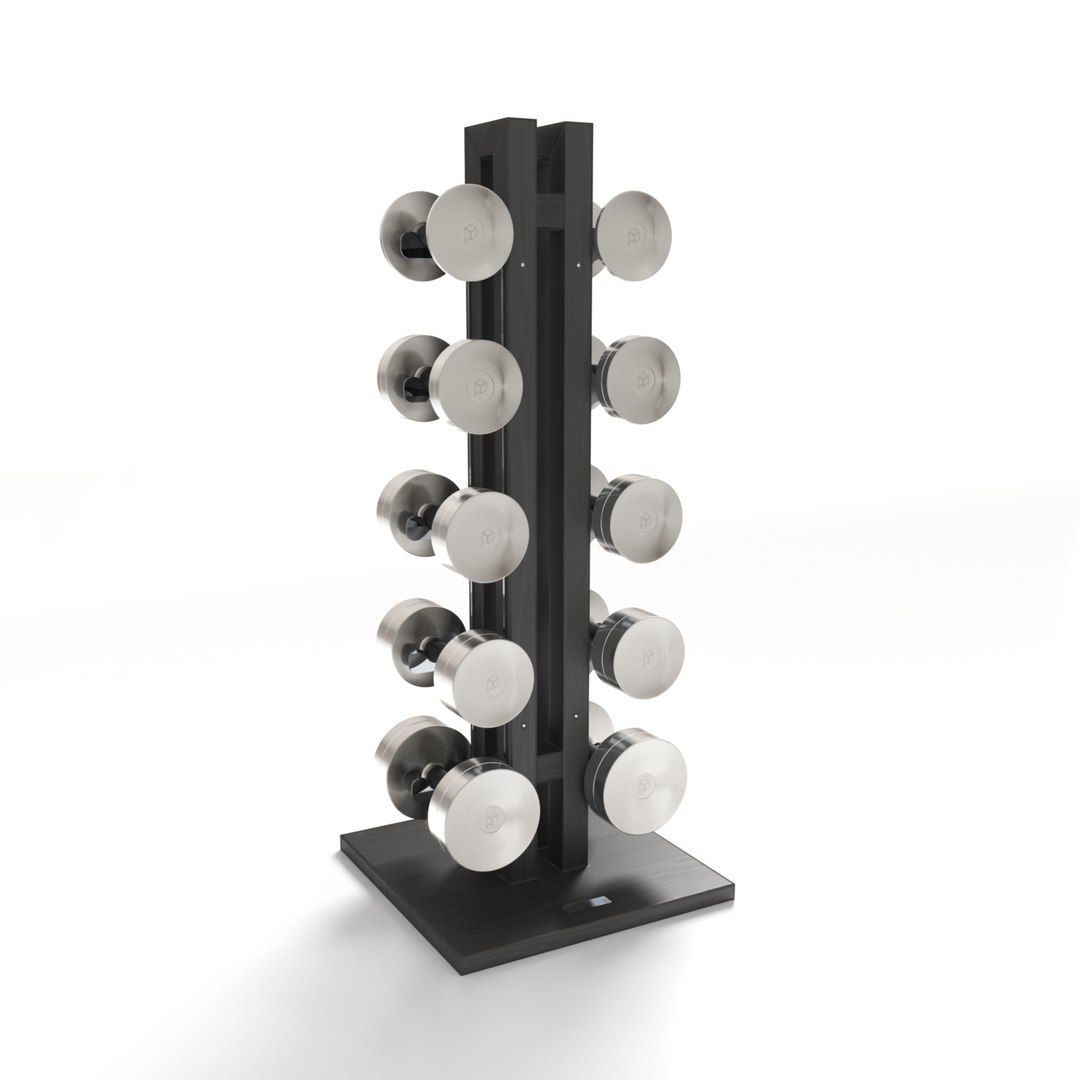 Free 3D Paragon Studio Luxury Gym Equipment - Vertical Dumbbell Rack 5 ...