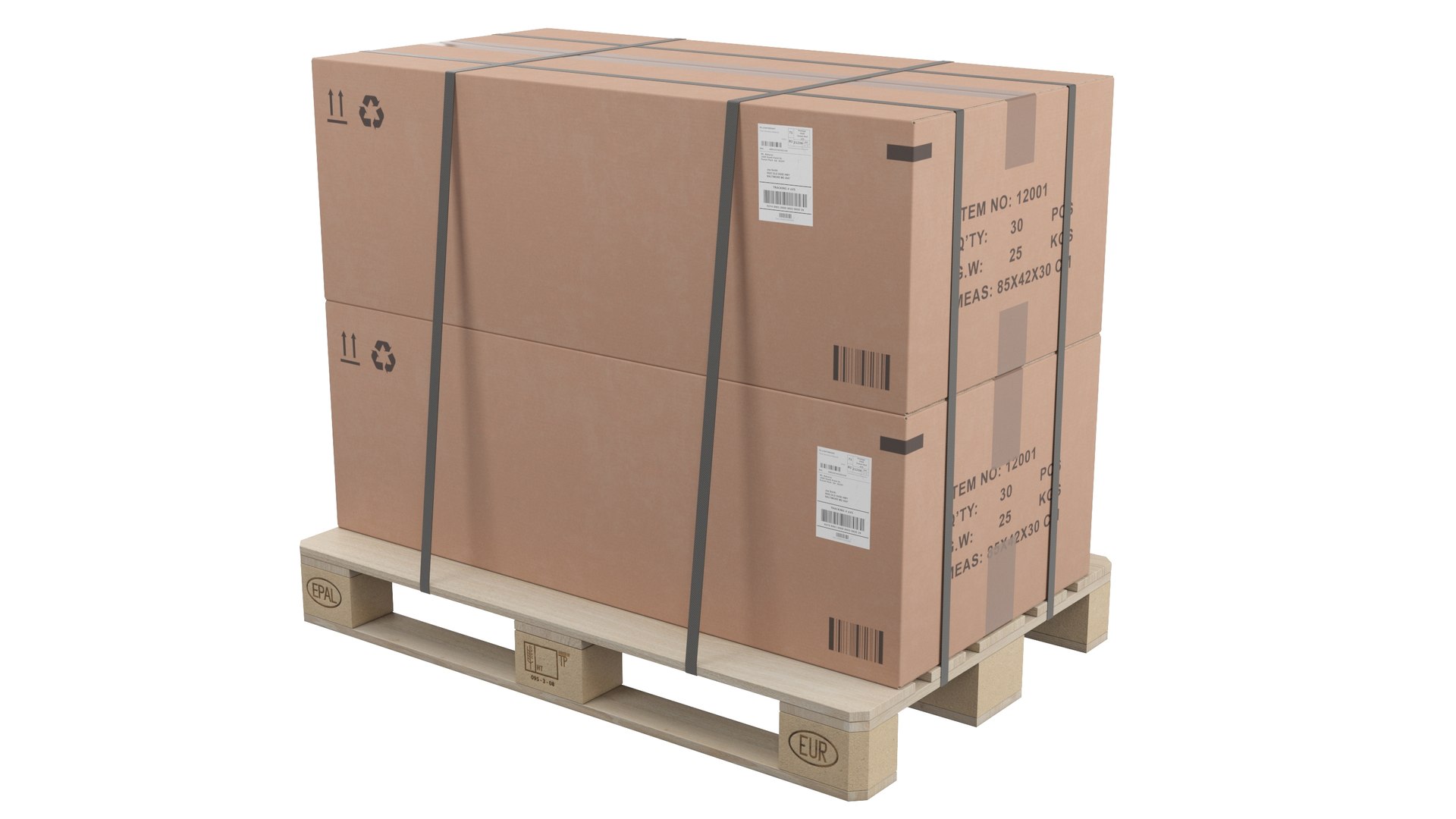 Pallet With Boxes 3D Model - TurboSquid 1990978