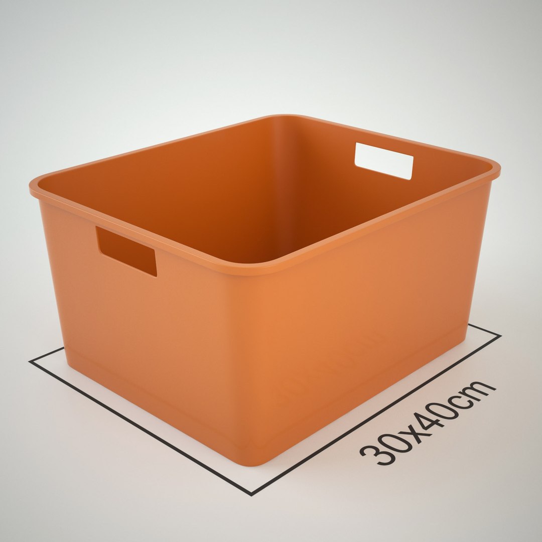 Plastic Boxes 3d Model