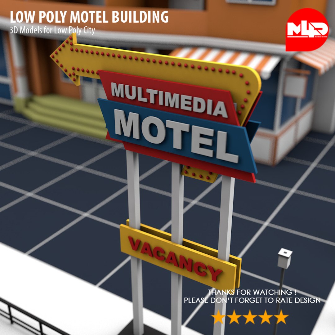 Building Motel 3D Model - TurboSquid 1277292