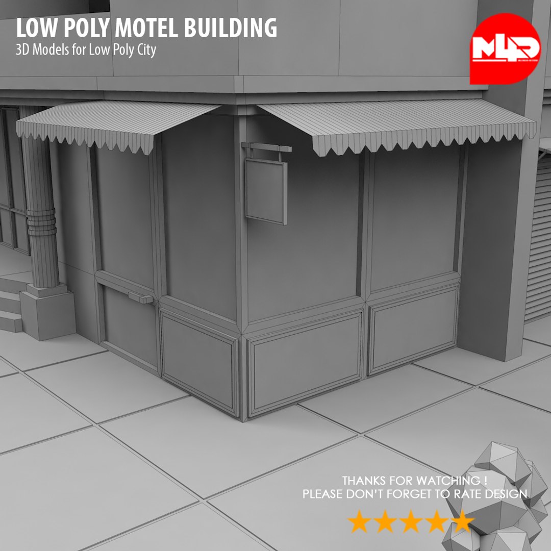 Building Motel 3D Model - TurboSquid 1277292
