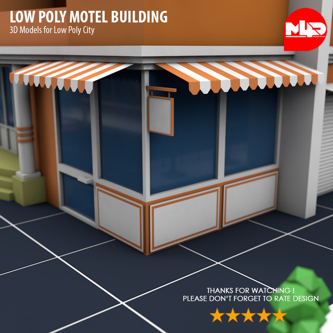 Building Motel 3D Model - TurboSquid 1277292