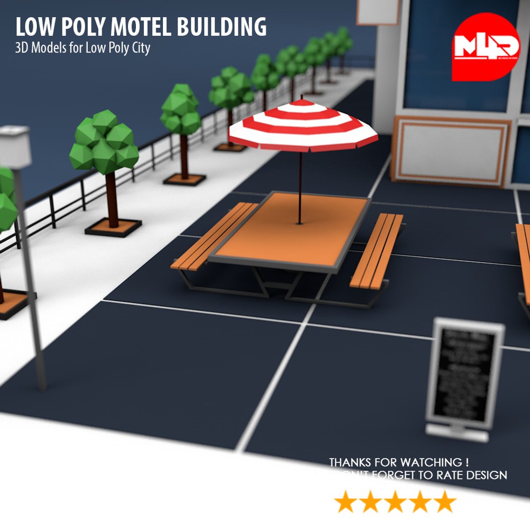 Building Motel 3D Model - TurboSquid 1277292