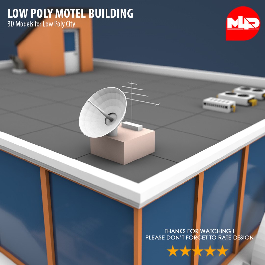 Building Motel 3D Model - TurboSquid 1277292