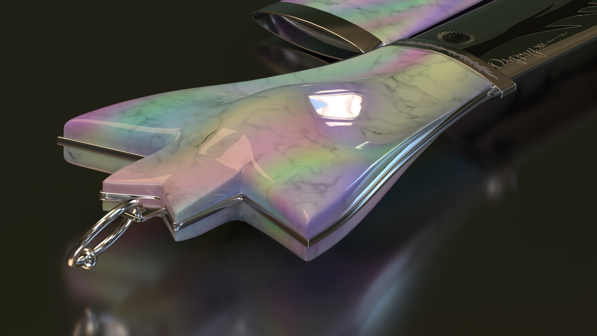 3D Vintage Pearl Knife Model - TurboSquid 2247062