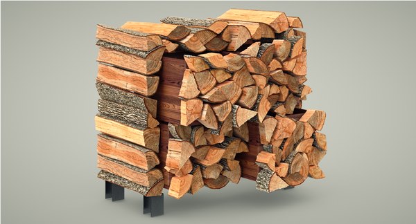 3d firewood stack set