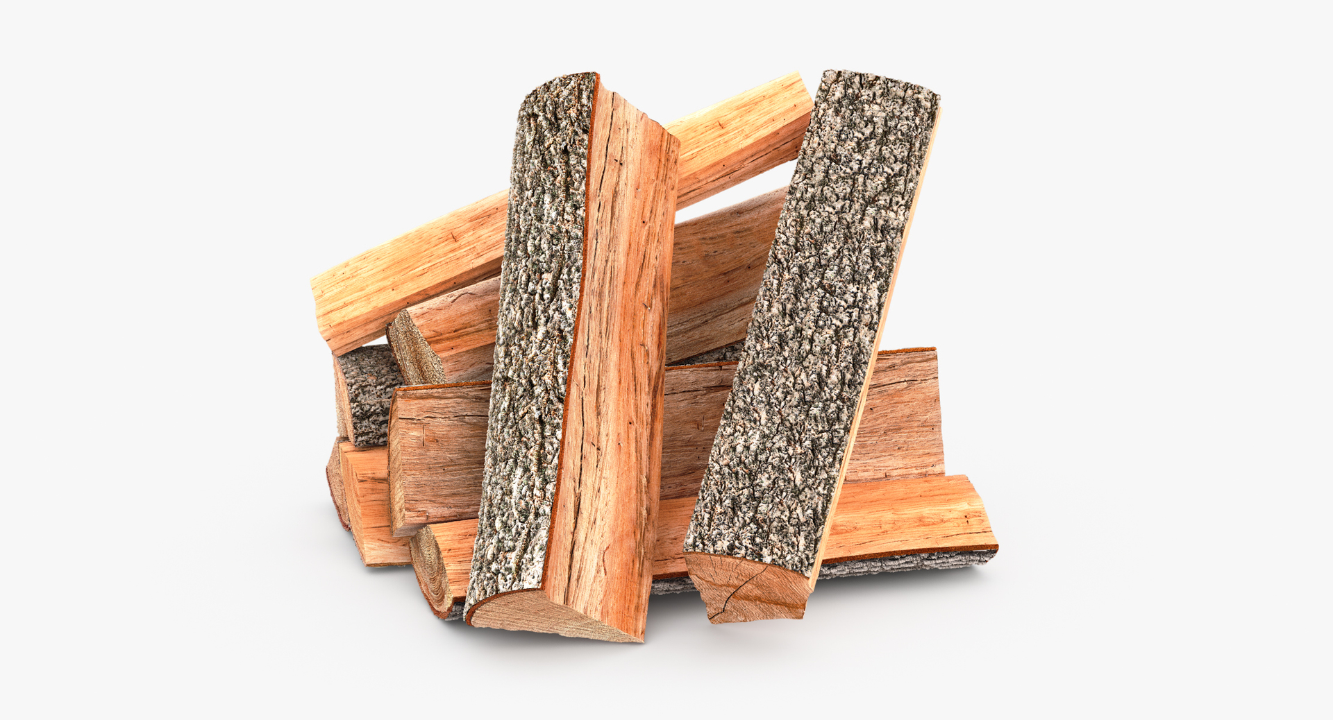 3d firewood stack set