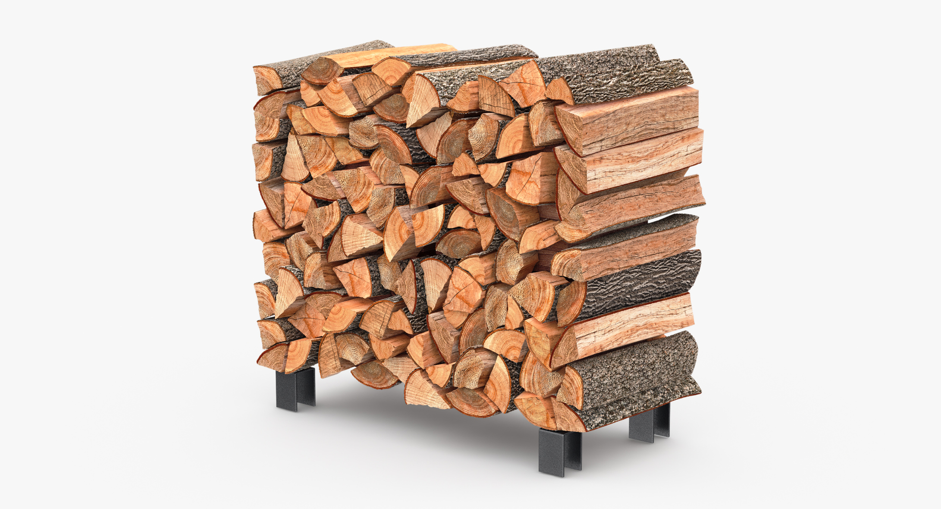 3d firewood stack set